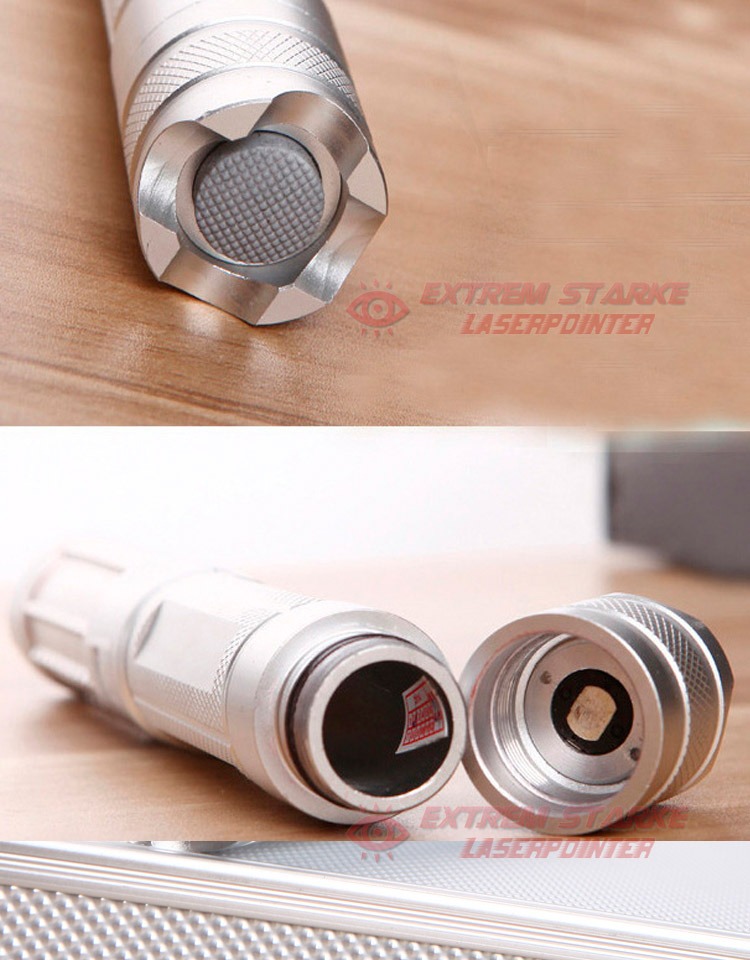 10000mW Laserpointer Blau (Silber Edition) - Extrem Starke Laserpointer